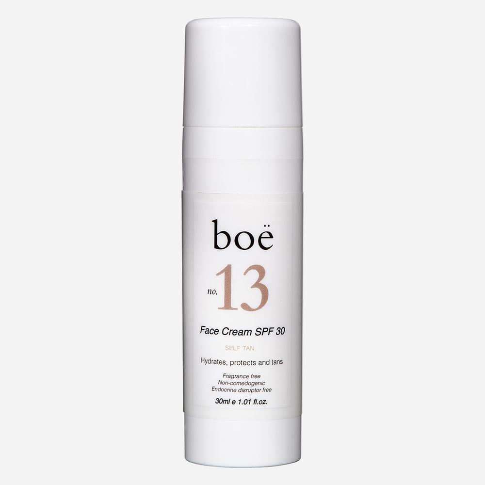 NO. 13 FACE CREAM SPF 30 with SELF TAN – Boë Beauté
